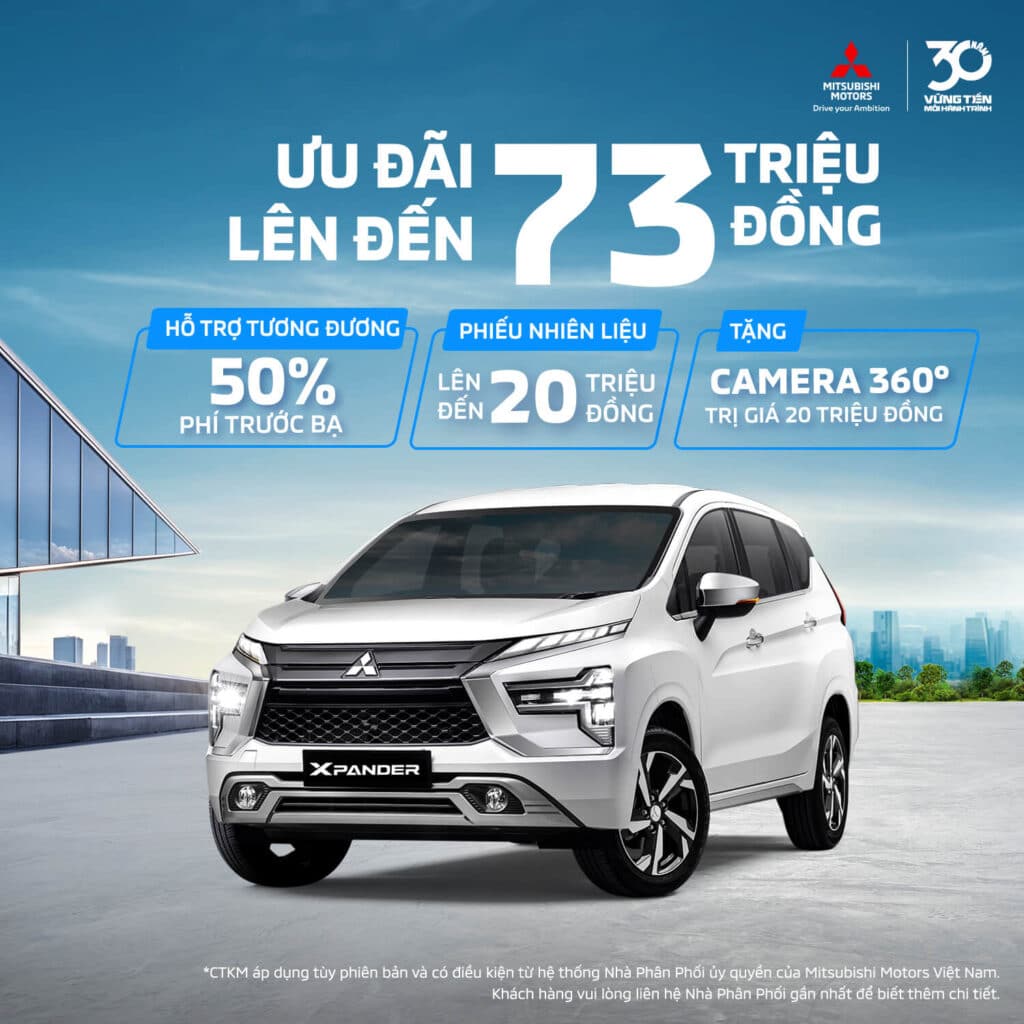 Giá xe Mitsubishi Xpander 2024 và ưu đãi tốt nhất